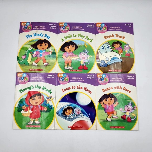 Toys | Nick Jr Dora The Explorer Phonics Reading Program Books No 2 4 5 ...